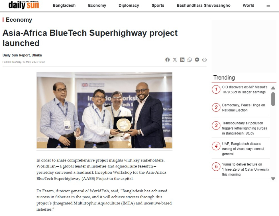 AABS IN THE NEWS | WorldFish